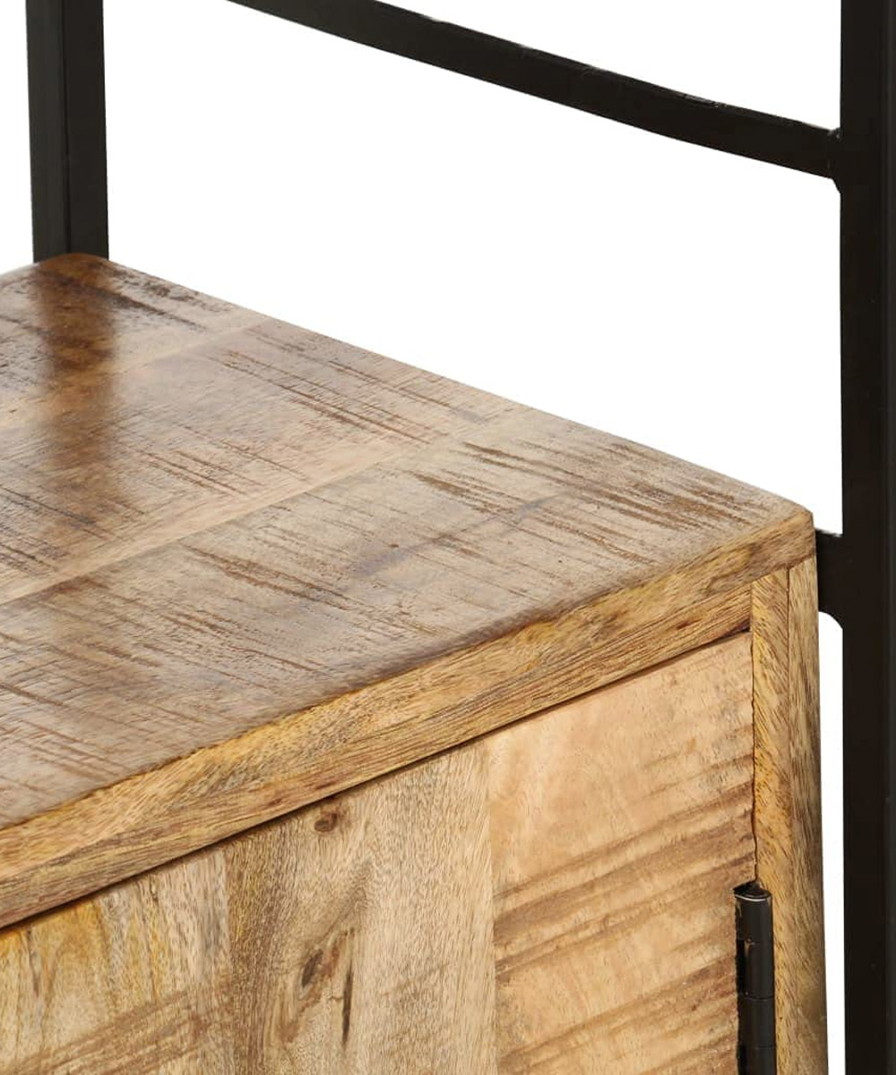 Rough Mango Wood Bookcase – Wallcore